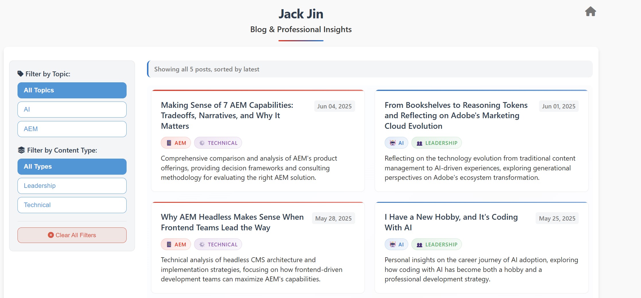Jack Jin's Blogs & Videos